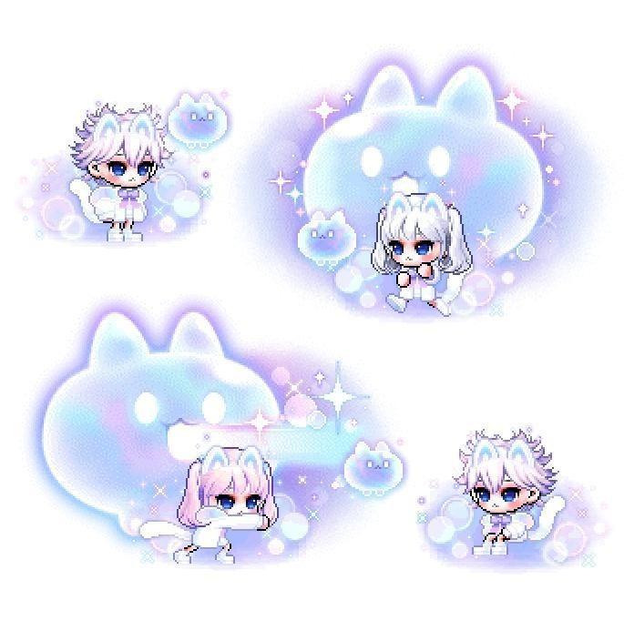 Aurora Cat cash set MapleSEA Aquila Maplestory, Video Gaming, Video ...