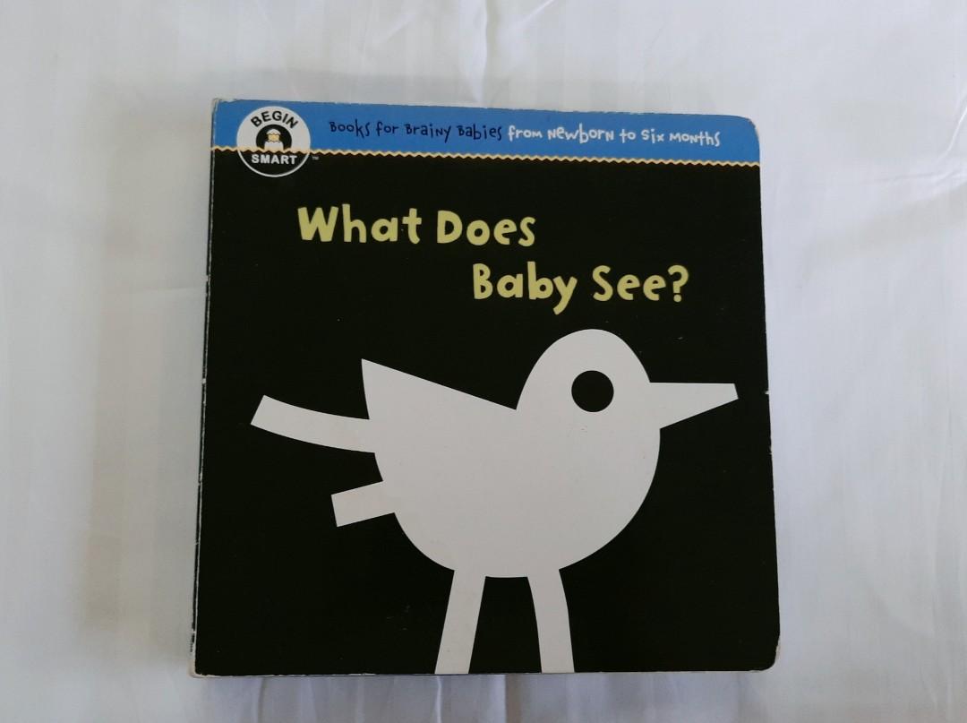Black and White Baby Book What Does Baby See?, Babies & Kids, Infant ...