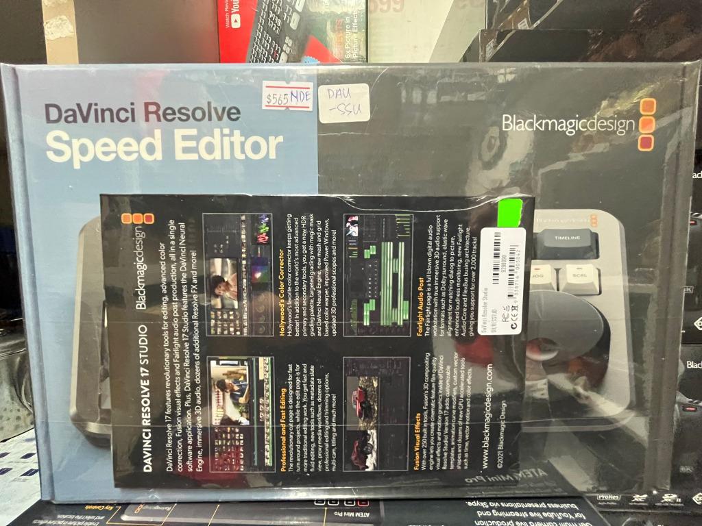 Blackmagic Design DaVinci Resolve Studio with Speed Editor (Activation ...