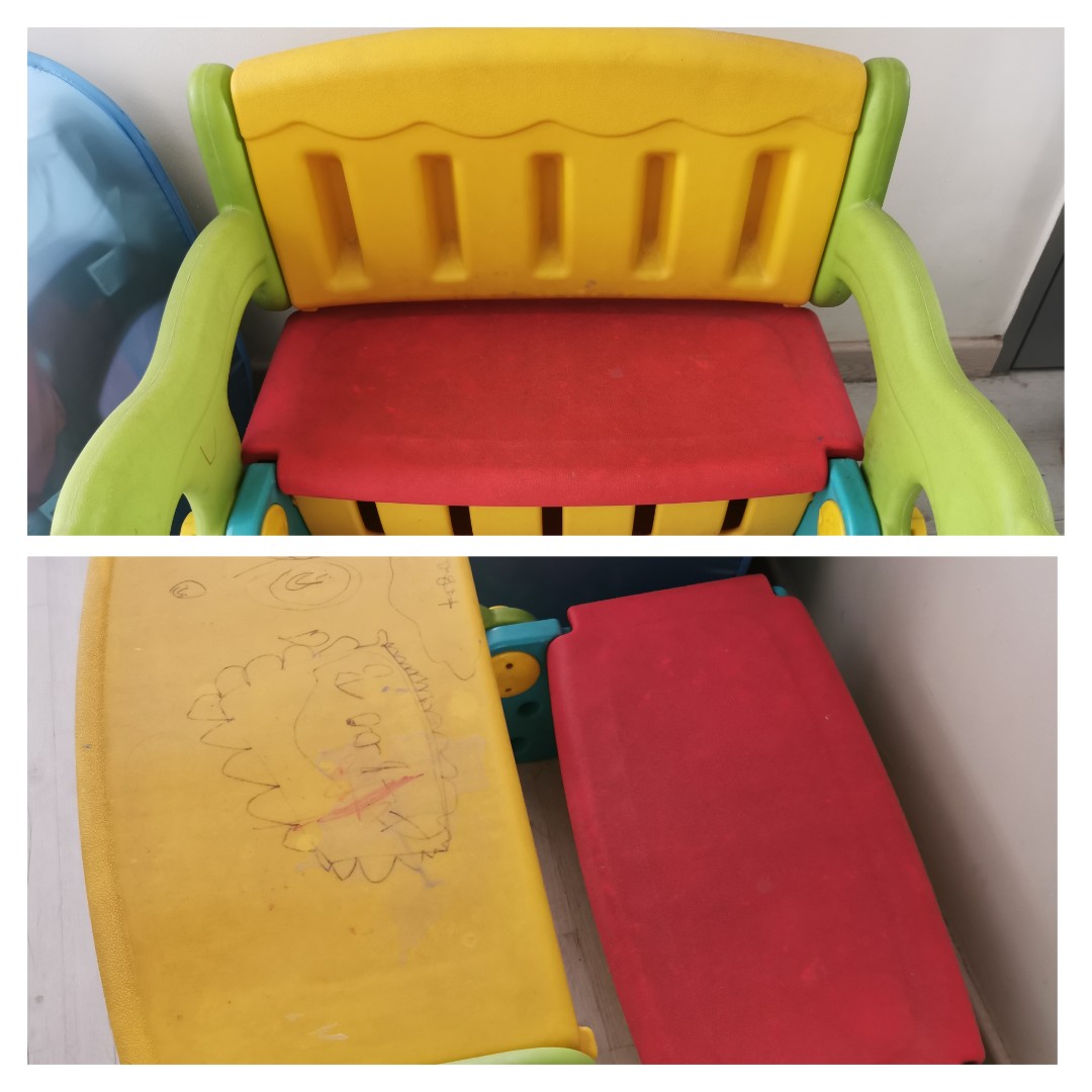 Blessing kids' convertible table - bench, Babies & Kids, Baby Nursery ...