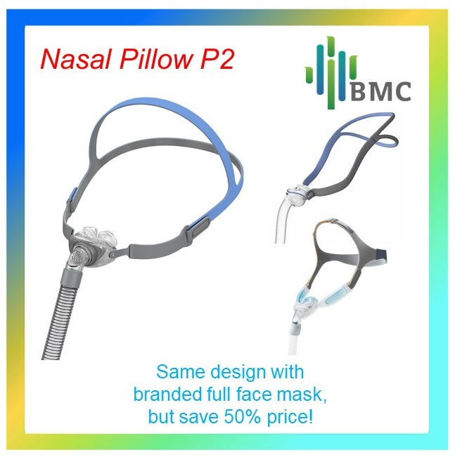 BMC P2 Nasal Pillow Mask - Same as ResMed P10 design, Health ...