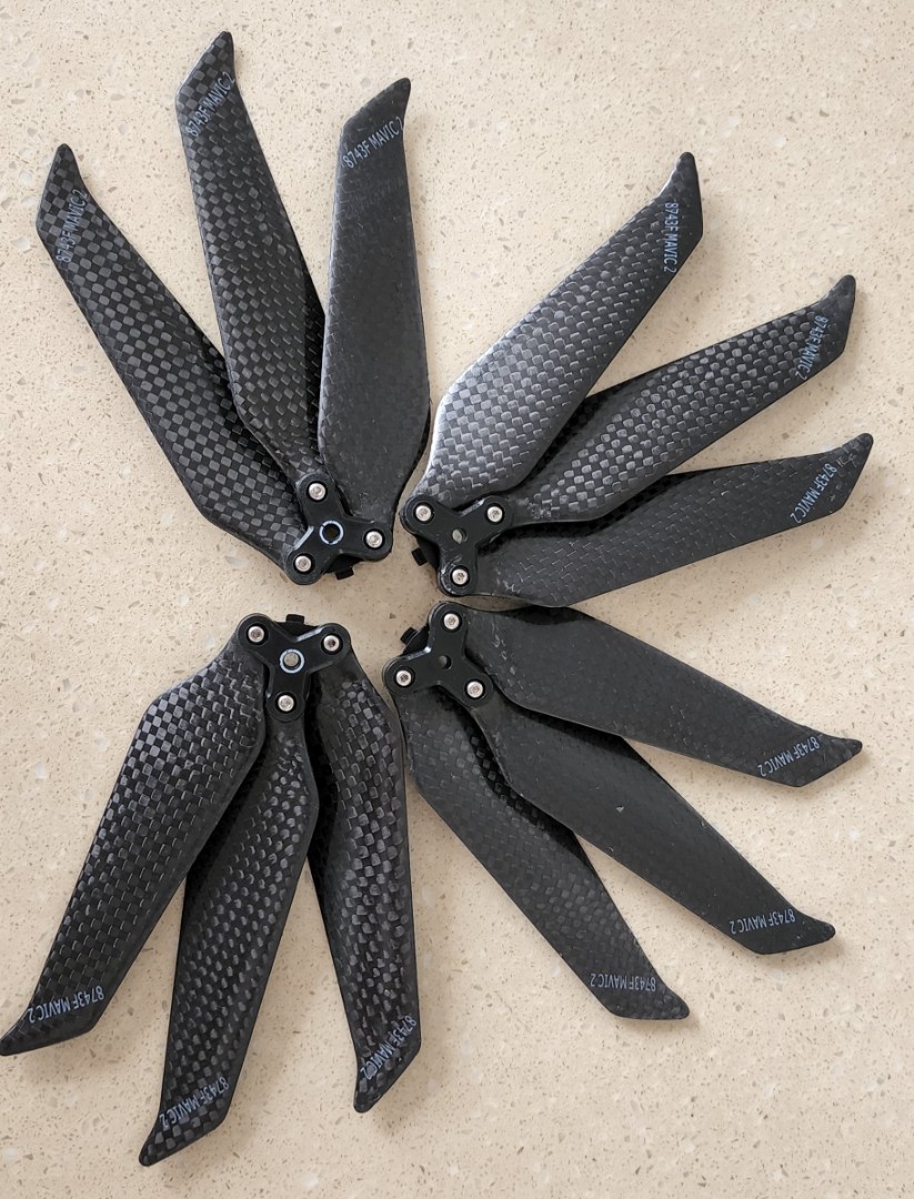Carbon fiber 3 blades Mavic Pro, 2 and 3 propeller (1 set), Photography ...