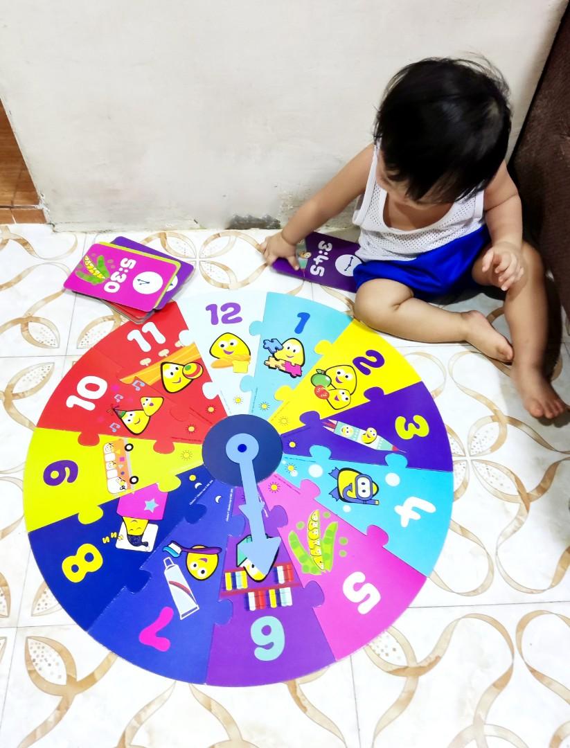 CBeebies Giant Clock Floor Puzzle, Hobbies & Toys, Toys & Games on ...