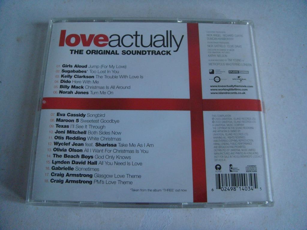 CD,LOVE ACTUALLY,OST,,JONI MITCHELL,OTIS REDDING,BILLY MACK,NORAH JONES ...