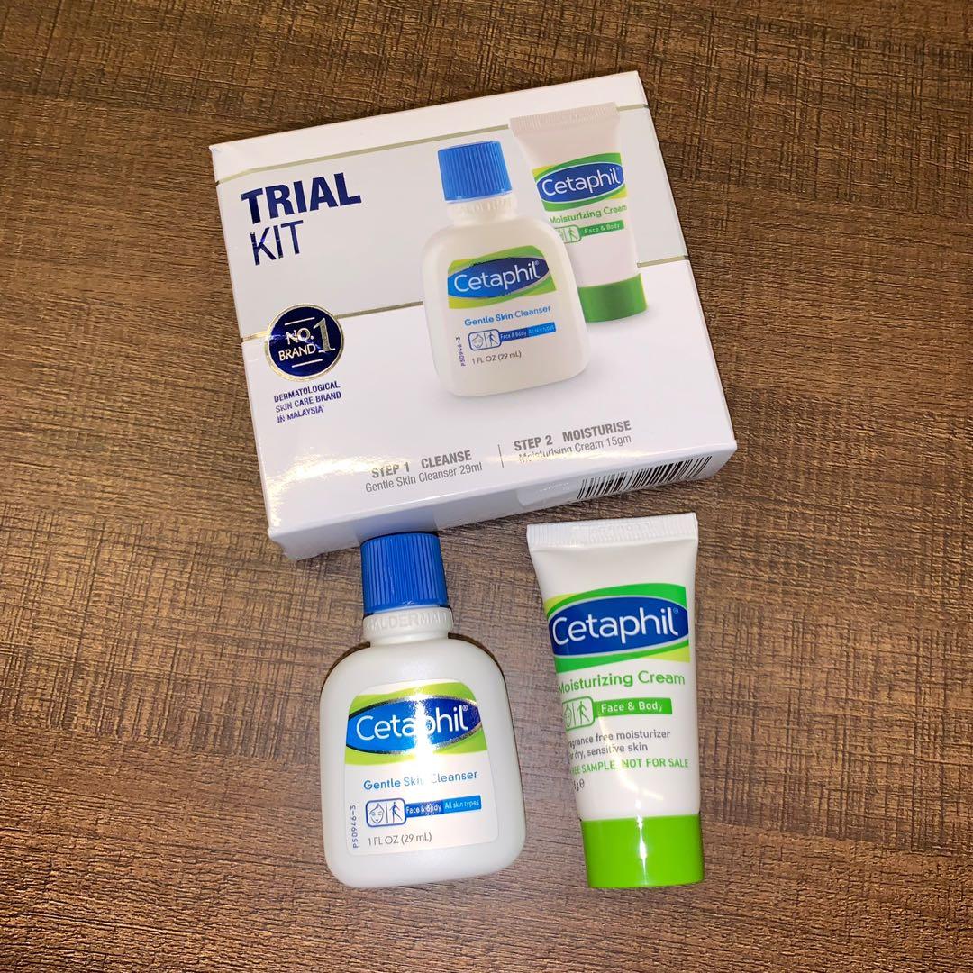 CETAPHIL TRIAL KIT GENTLE SKIN CLEANSER & MOISTURIZING CREAM BRAND NEW ...