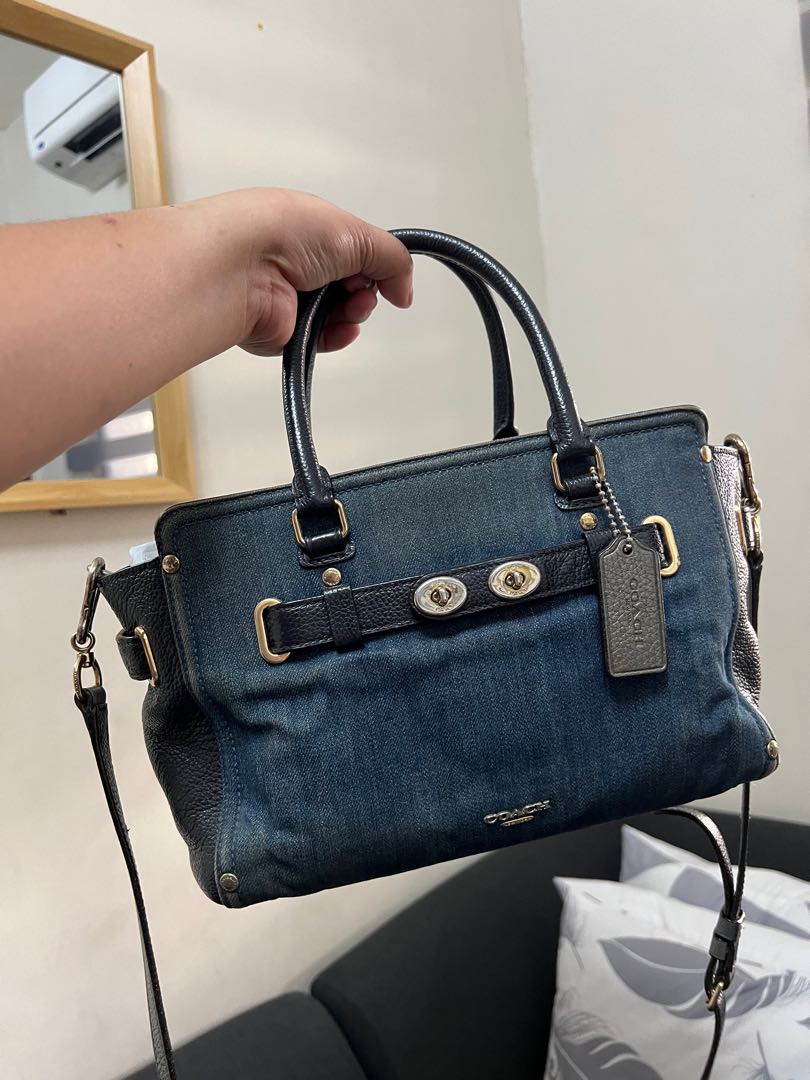 Coach Swagger Denim bag, Luxury, Bags & Wallets on Carousell