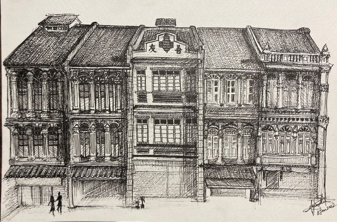 Customised detailed pen drawings, Hobbies & Toys, Stationery & Craft ...