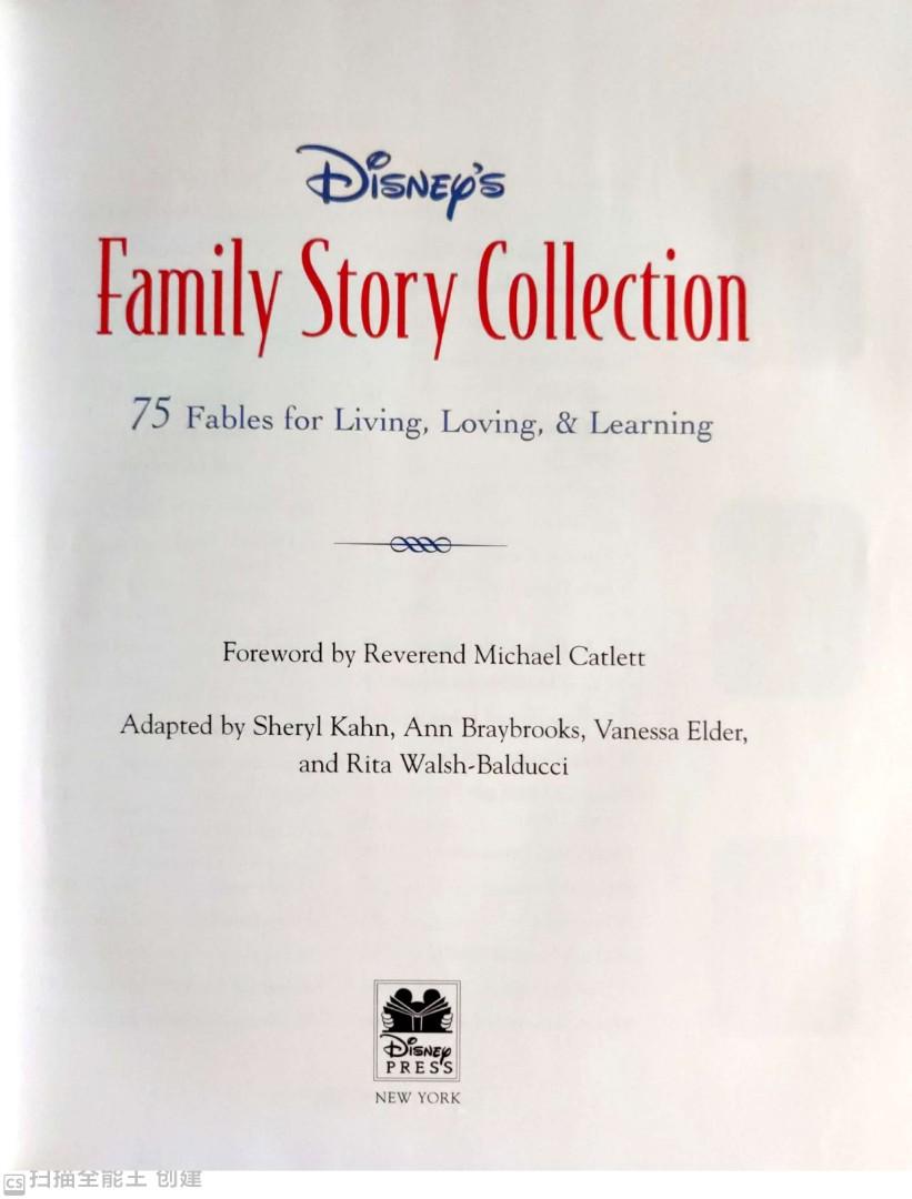 Disney Family Story Collection 75 fables, Hobbies & Toys, Books ...