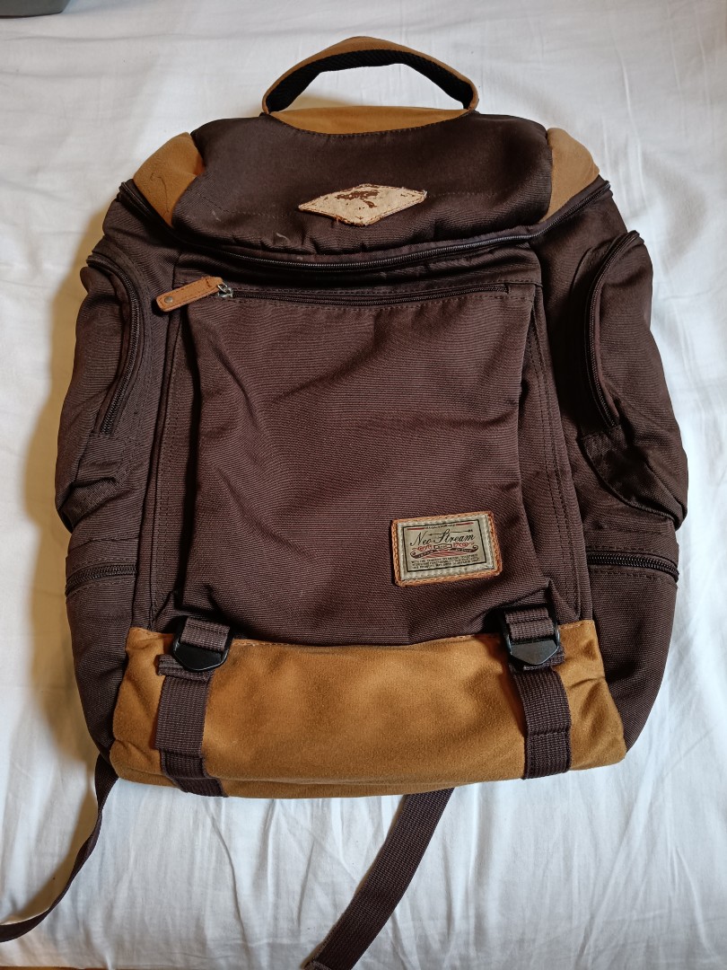 Durable stylish brown backpack, Men's Fashion, Bags, Backpacks on Carousell