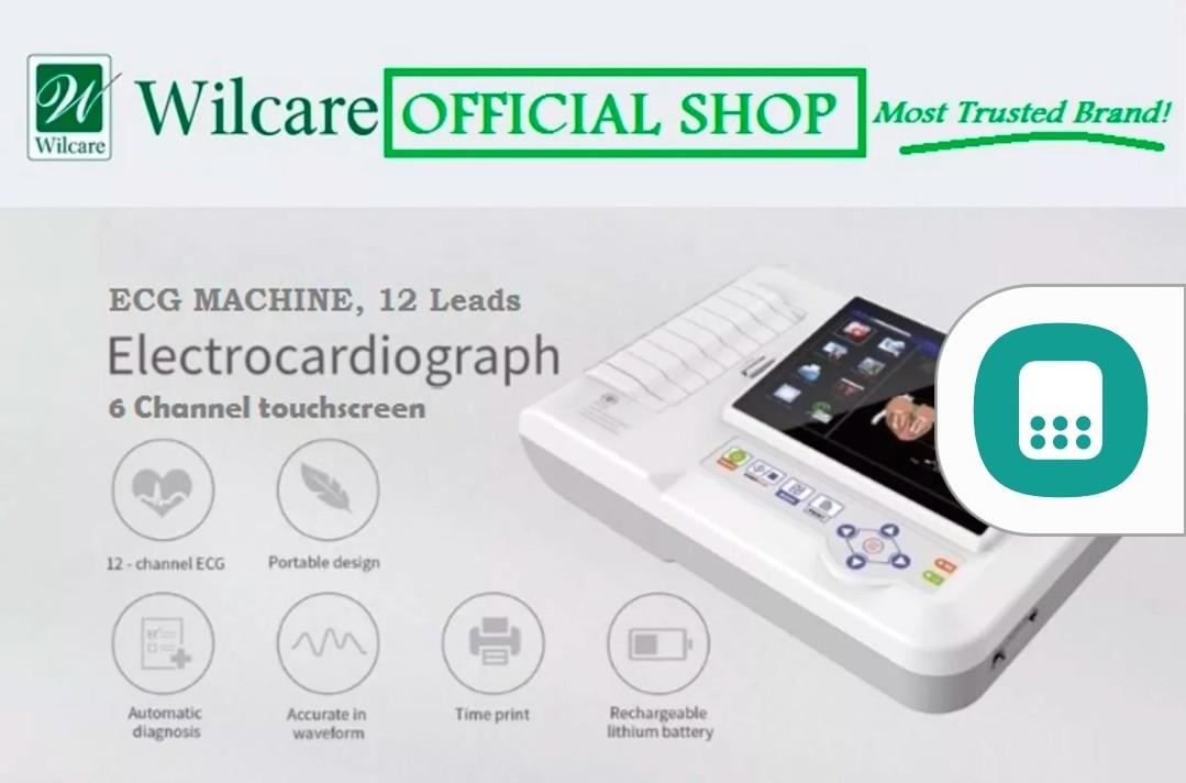 ecg machine touch screen 6 ch 12 leads with interpretation, Health ...
