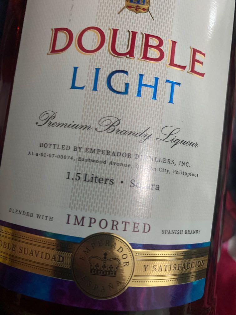 EMPERADOR DOUBLE LIGHT BRANDY 1.5 L, Food & Drinks, Other Food & Drinks ...