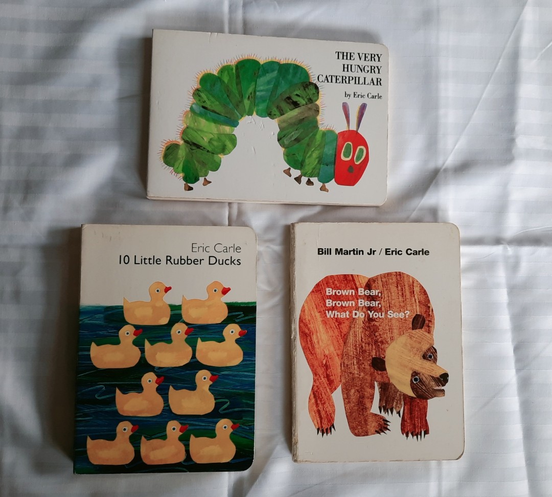Eric Carle Boardbooks Set: The Very Hungry Caterpillar, Brown Bear, 10 ...