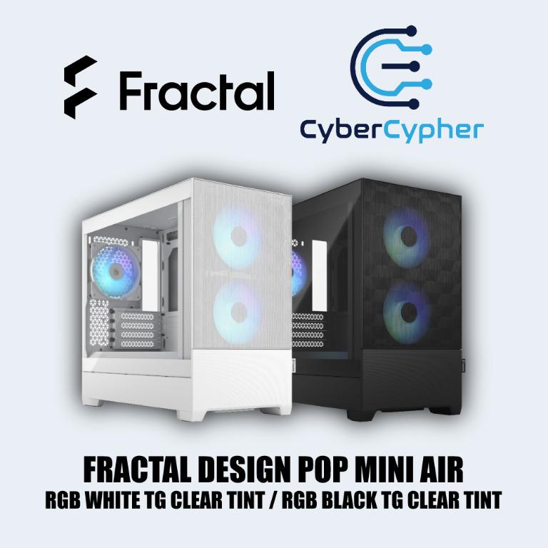 Fractal Design Pop Mini Air RGB TG (Black/White), Computers & Tech ...