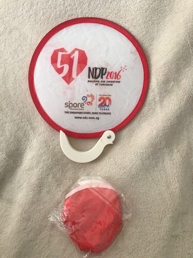 Foldable handheld fan - NDP design National Day Parade 2016, Hobbies ...