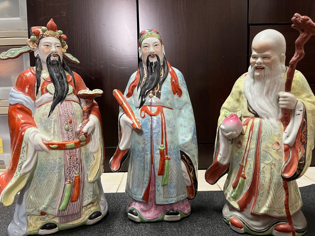 Fu Lu Shou statues, Hobbies & Toys, Memorabilia & Collectibles ...