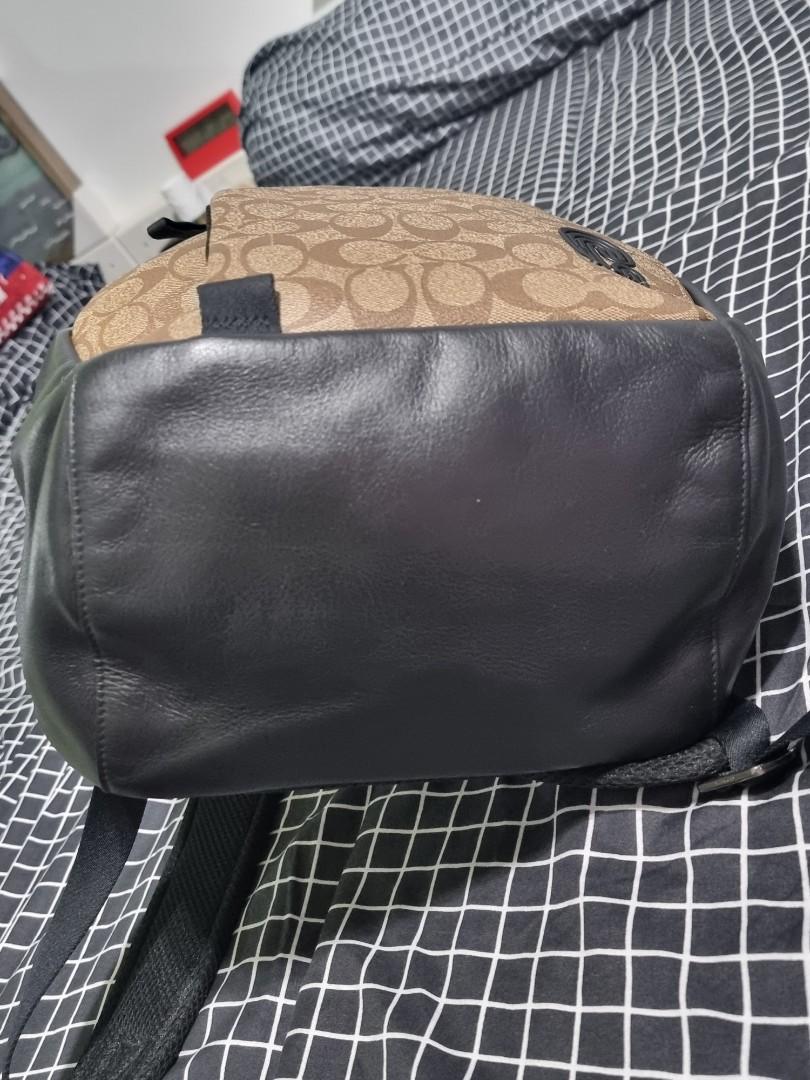 Genuine Coach Edge Backpack in Signature Canvas, Men's Fashion, Bags ...