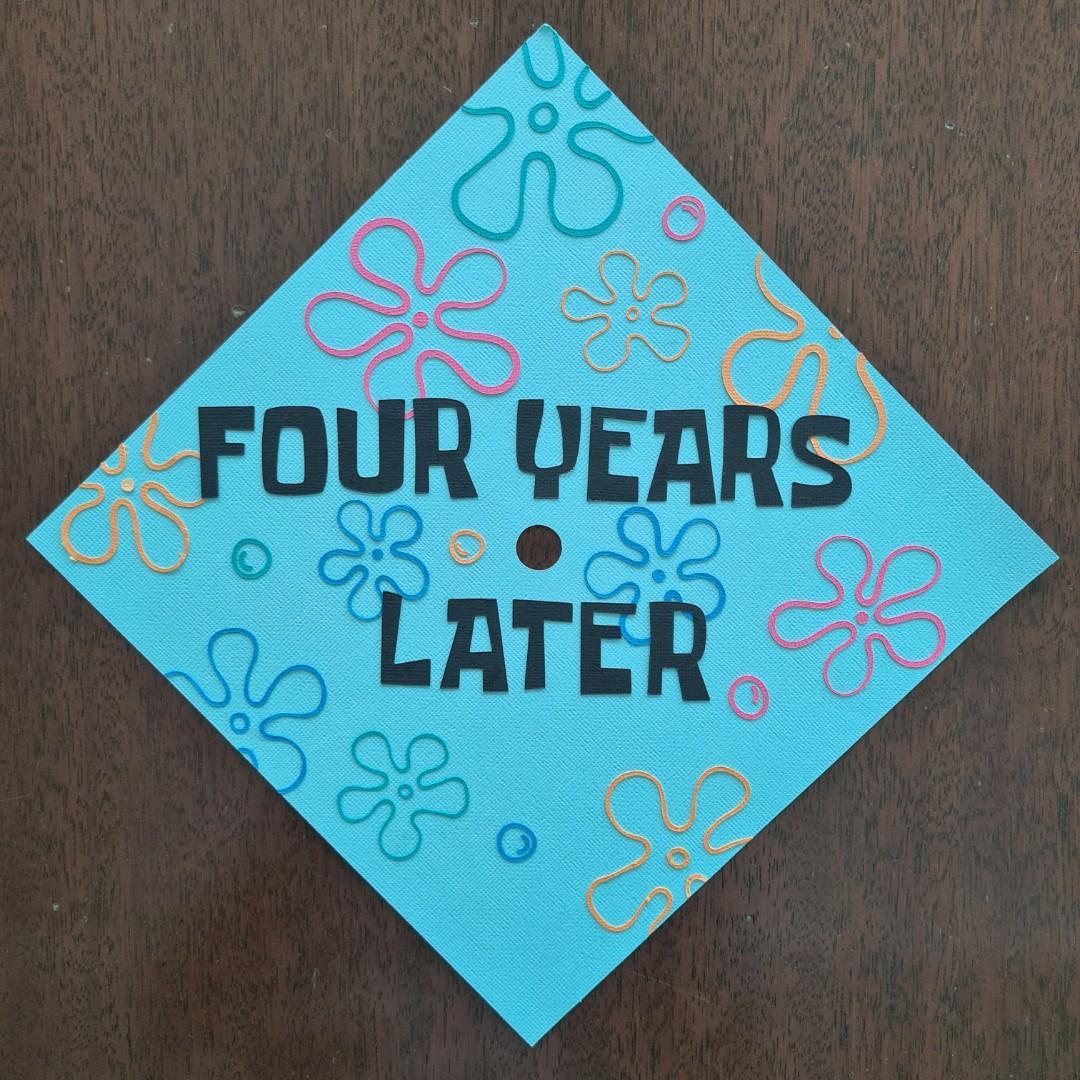 Handmade Spongebob Themed Graduation Cap Topper, Hobbies & Toys ...