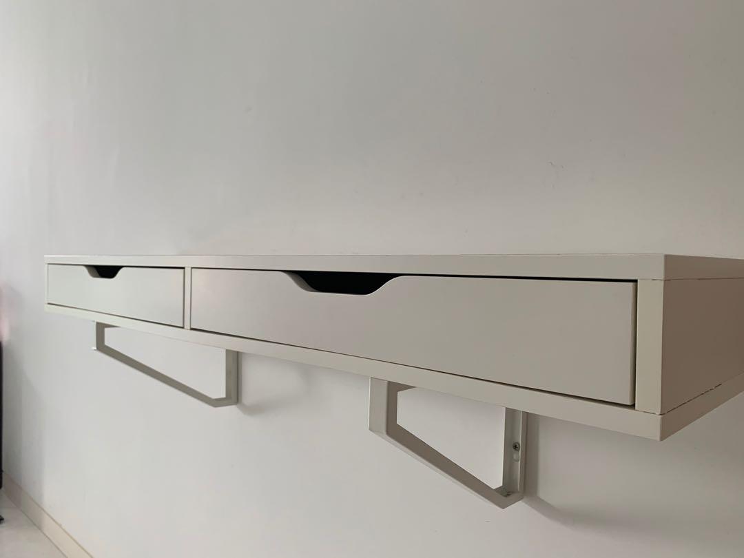 IKEA Ekby Alex Shelf with drawers cabinet closet cupboard shelve ...