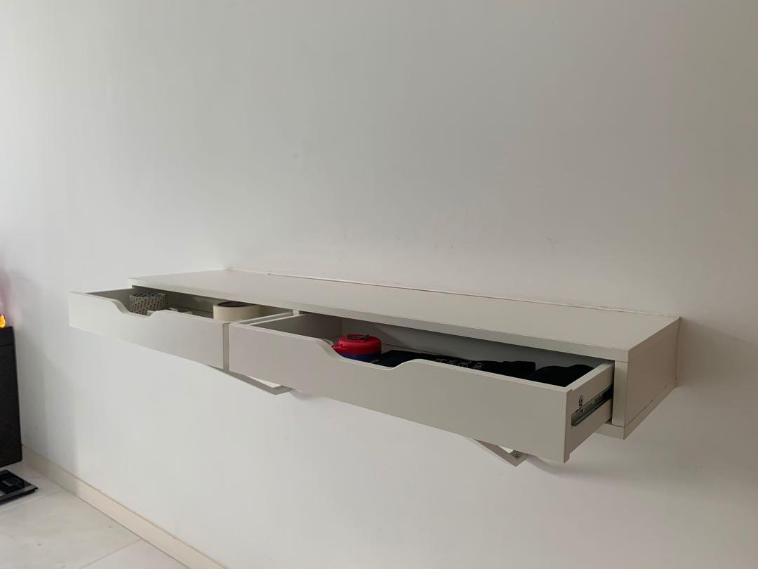IKEA Ekby Alex Shelf with drawers cabinet closet cupboard shelve ...