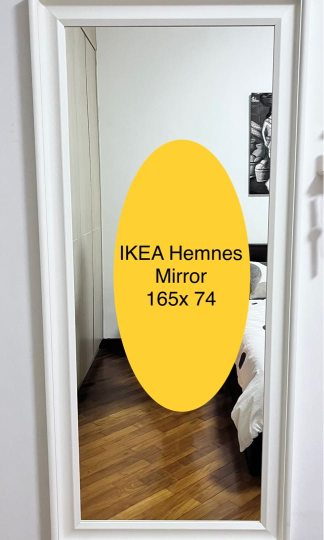 IKEA hemnes mirror full length, Furniture & Home Living, Home Decor ...
