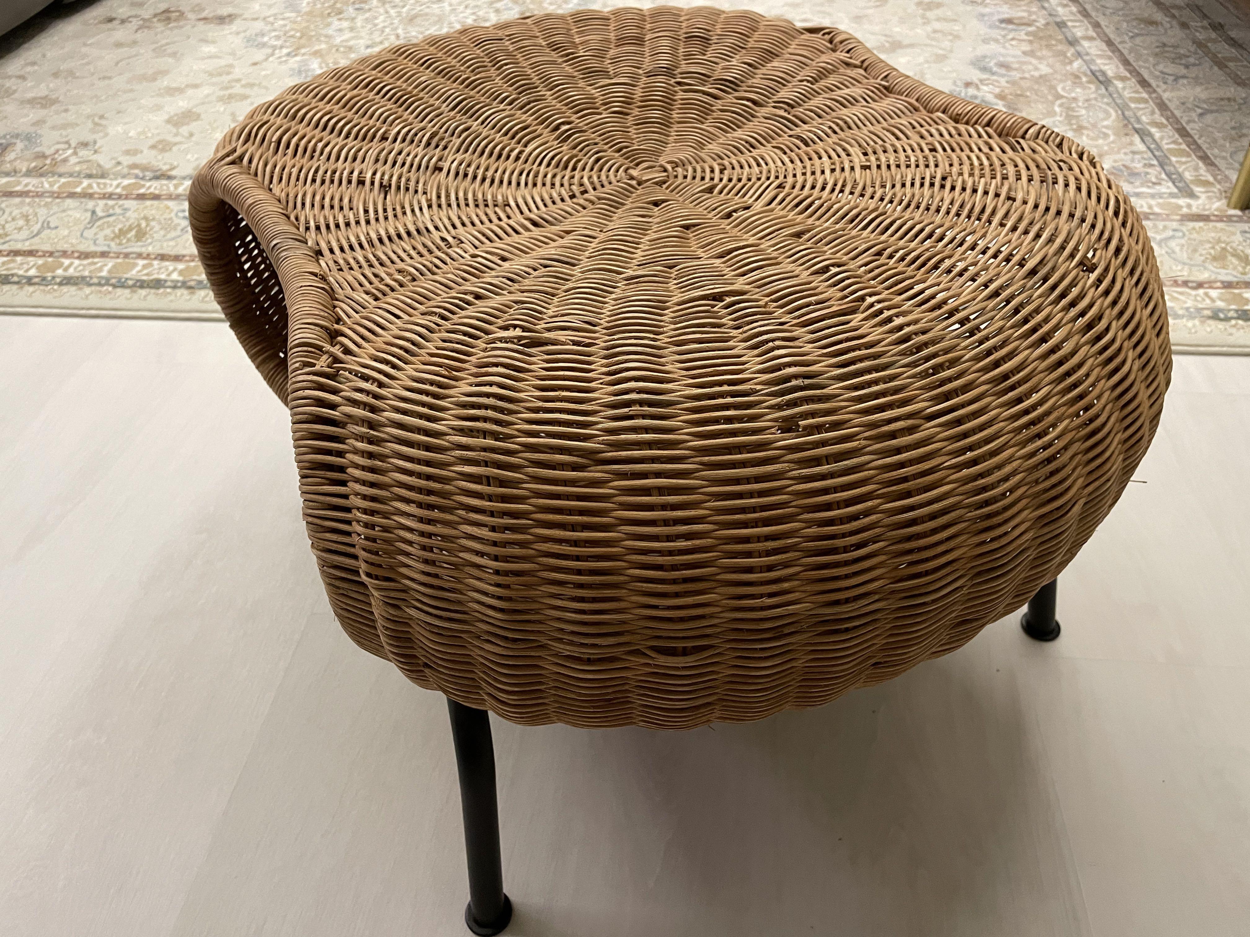 IKEA rattan stool GAMLEHULT, Furniture & Home Living, Furniture, Chairs ...
