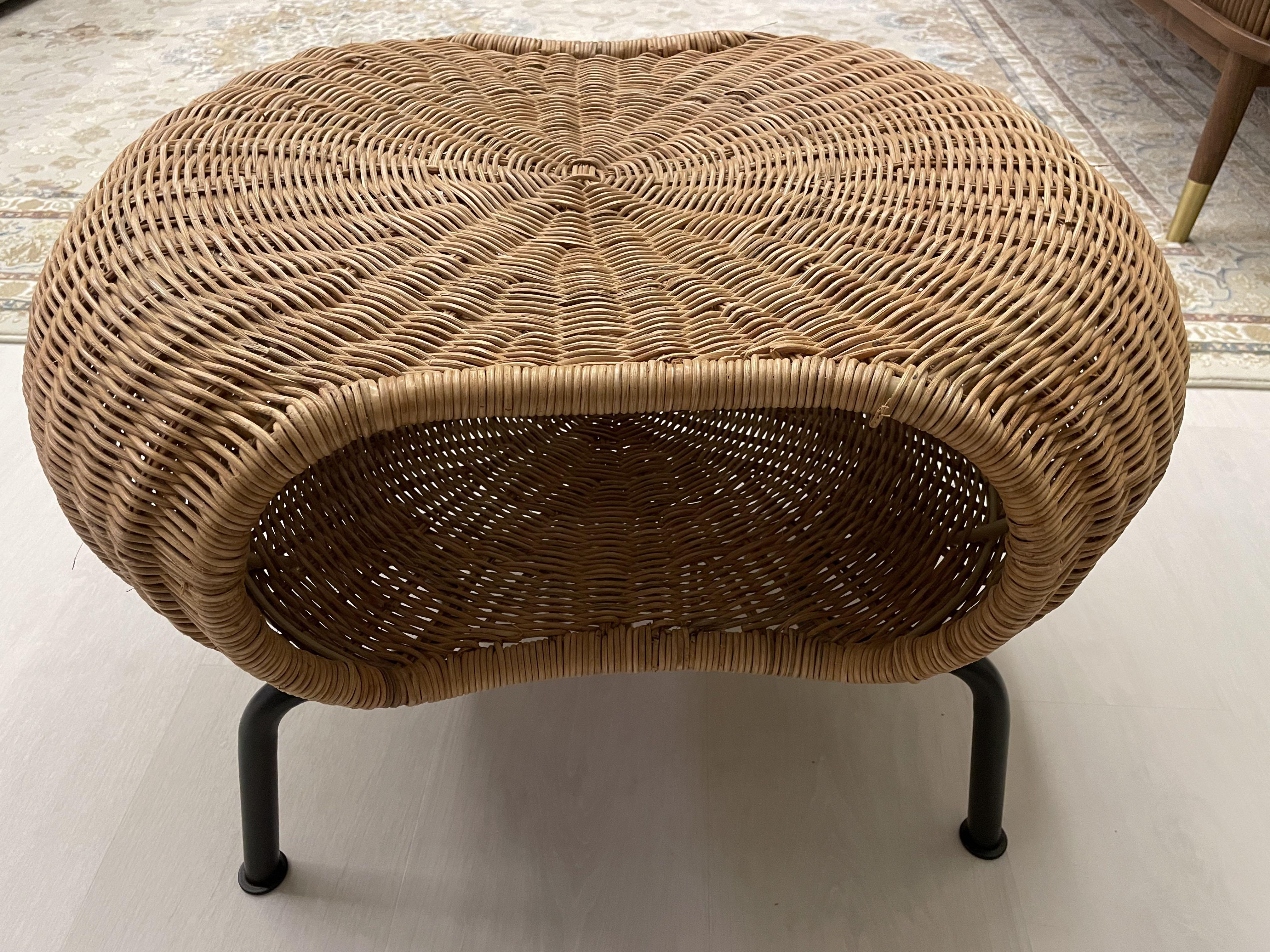 IKEA rattan stool GAMLEHULT, Furniture & Home Living, Furniture, Chairs ...