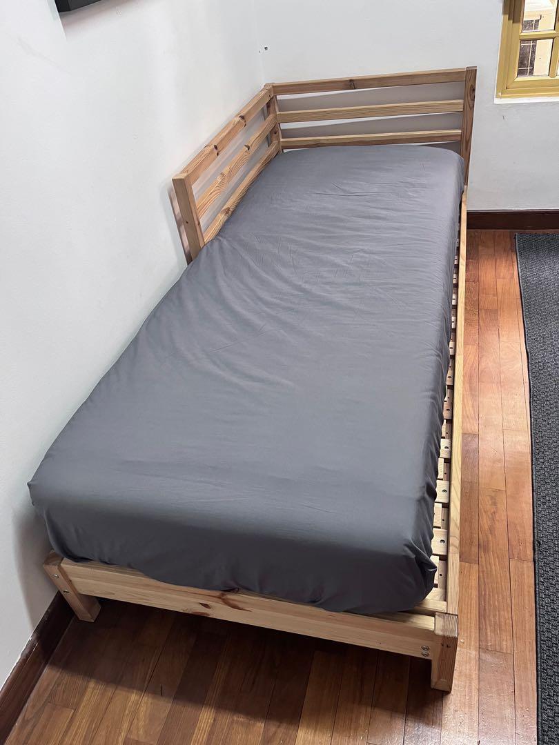 IKEA TARVA DAYBED pulls out to double bed, Furniture & Home Living ...