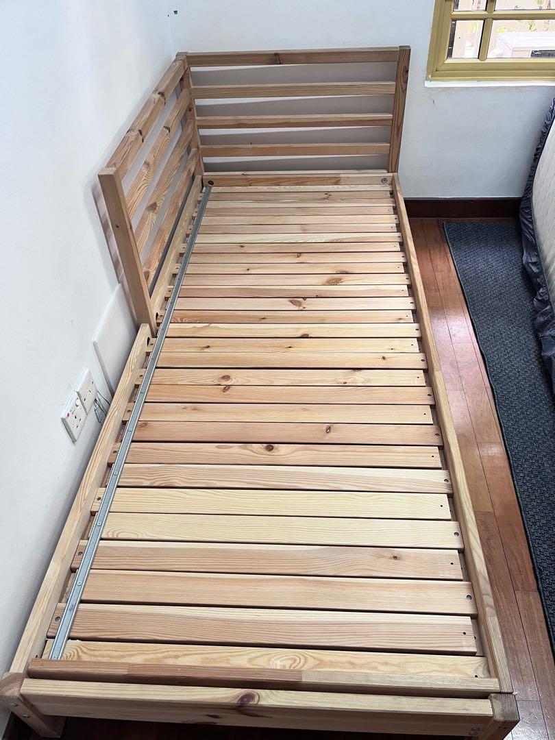 IKEA TARVA DAYBED pulls out to double bed, Furniture & Home Living ...
