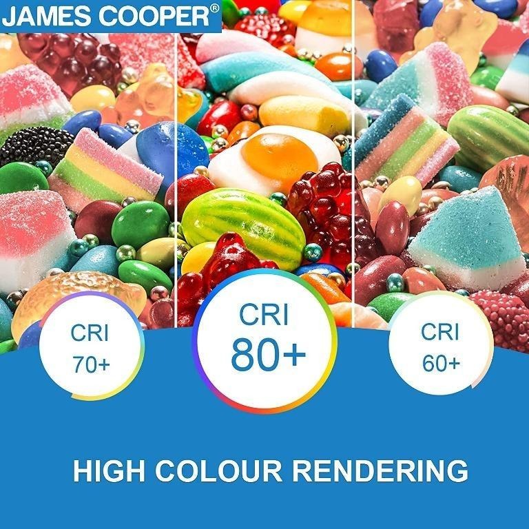 JAMES COOPER 3 Pack 4W E14 SES Small Edison Screw Cap Bright 4W=40W G45 ...