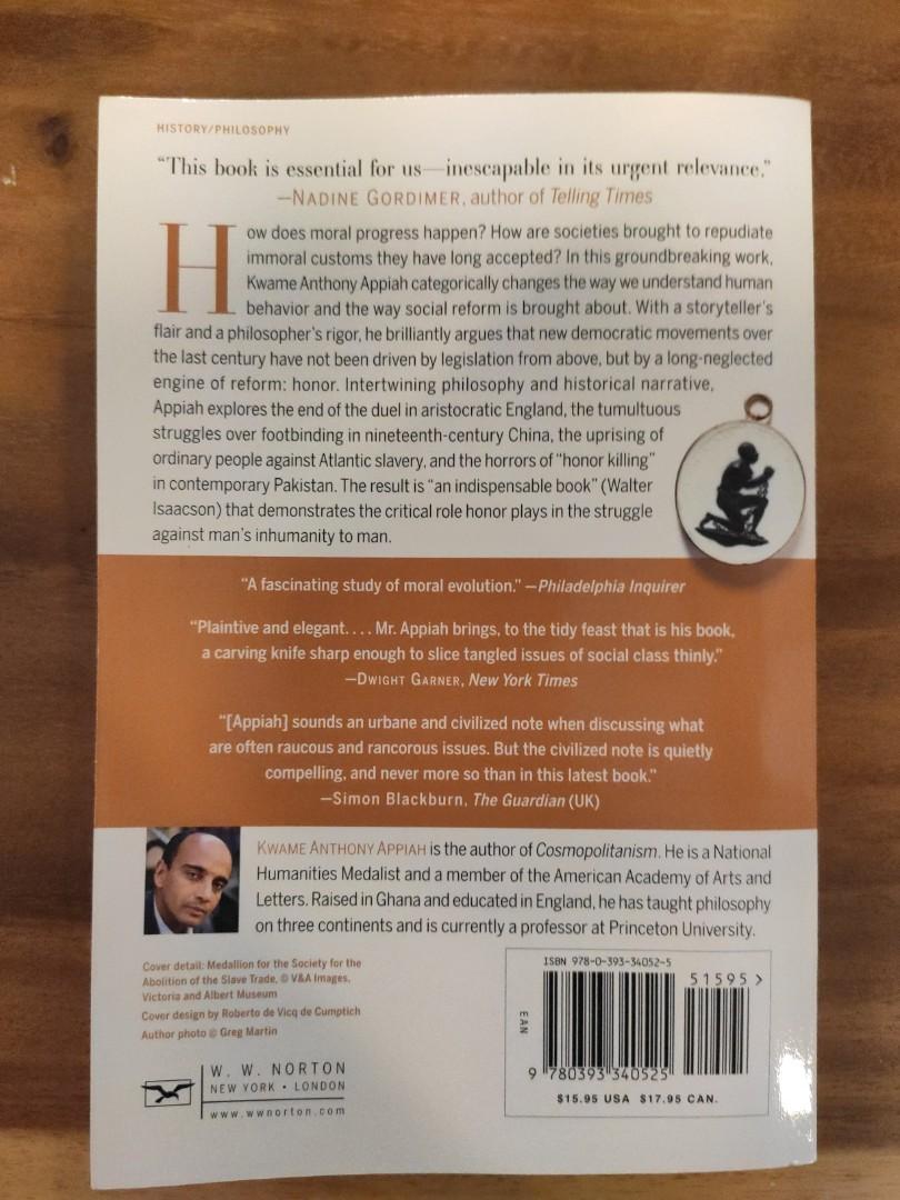 Kwame Anthony Appiah - The Honor Code: How Moral Revolutions Happen, Hobbies & Toys, Books ...