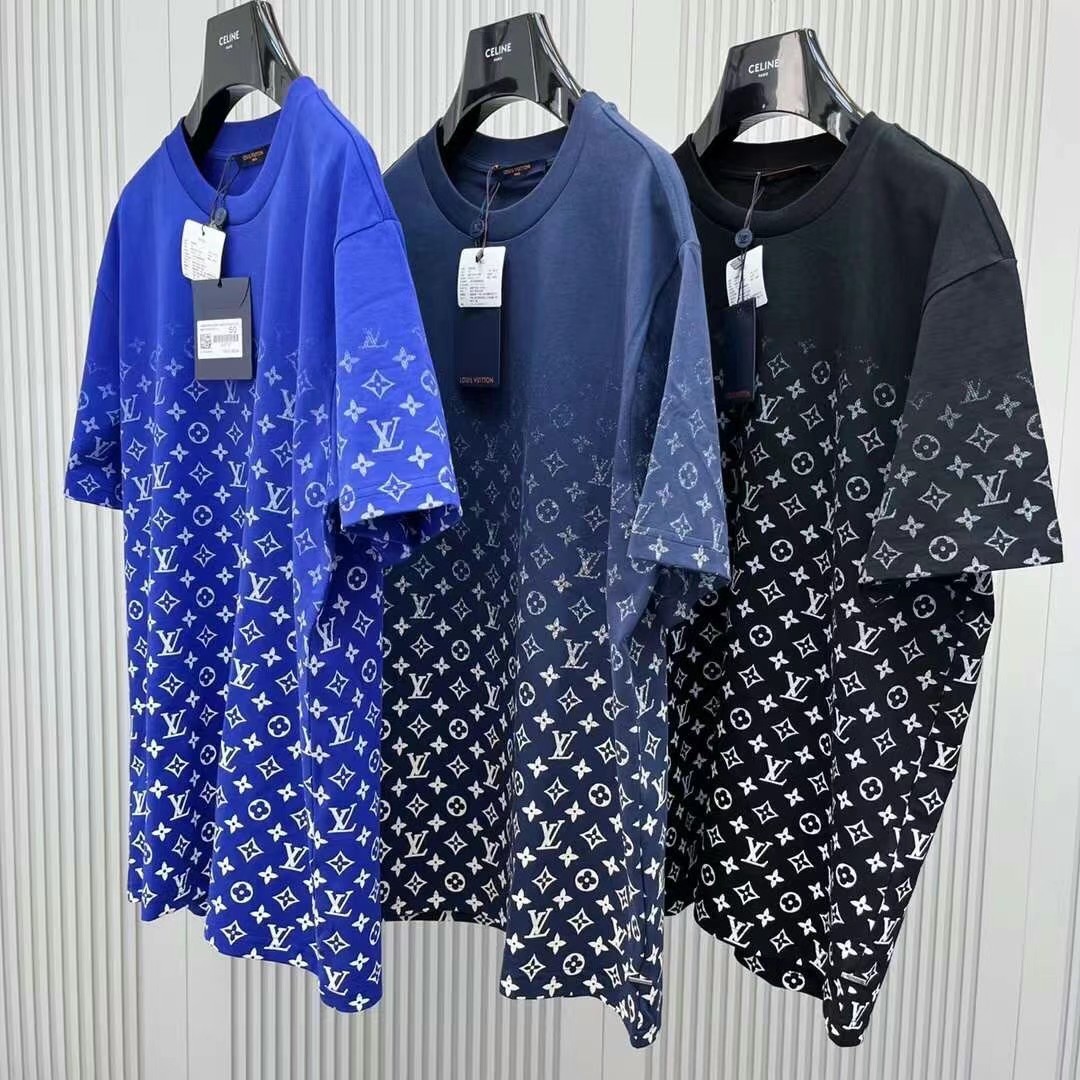 LV LVSE monogram gradient tee, Men's Fashion, Tops & Sets, Tshirts ...