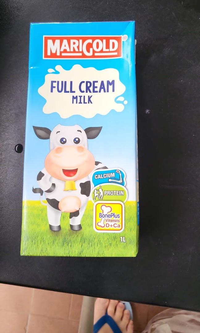 Marigold full cream milk (1L) (halal) x 24 packs, Food & Drinks ...