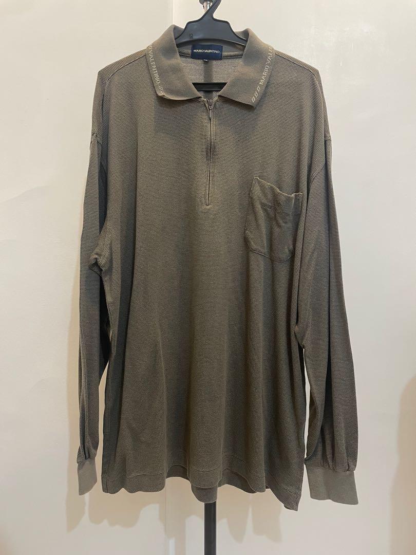 Mario Valentino Half Zip Longsleeve, Men's Fashion, Tops & Sets ...