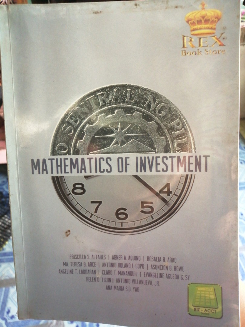 Mathematics of Investment, Hobbies & Toys, Books & Magazines, Textbooks ...