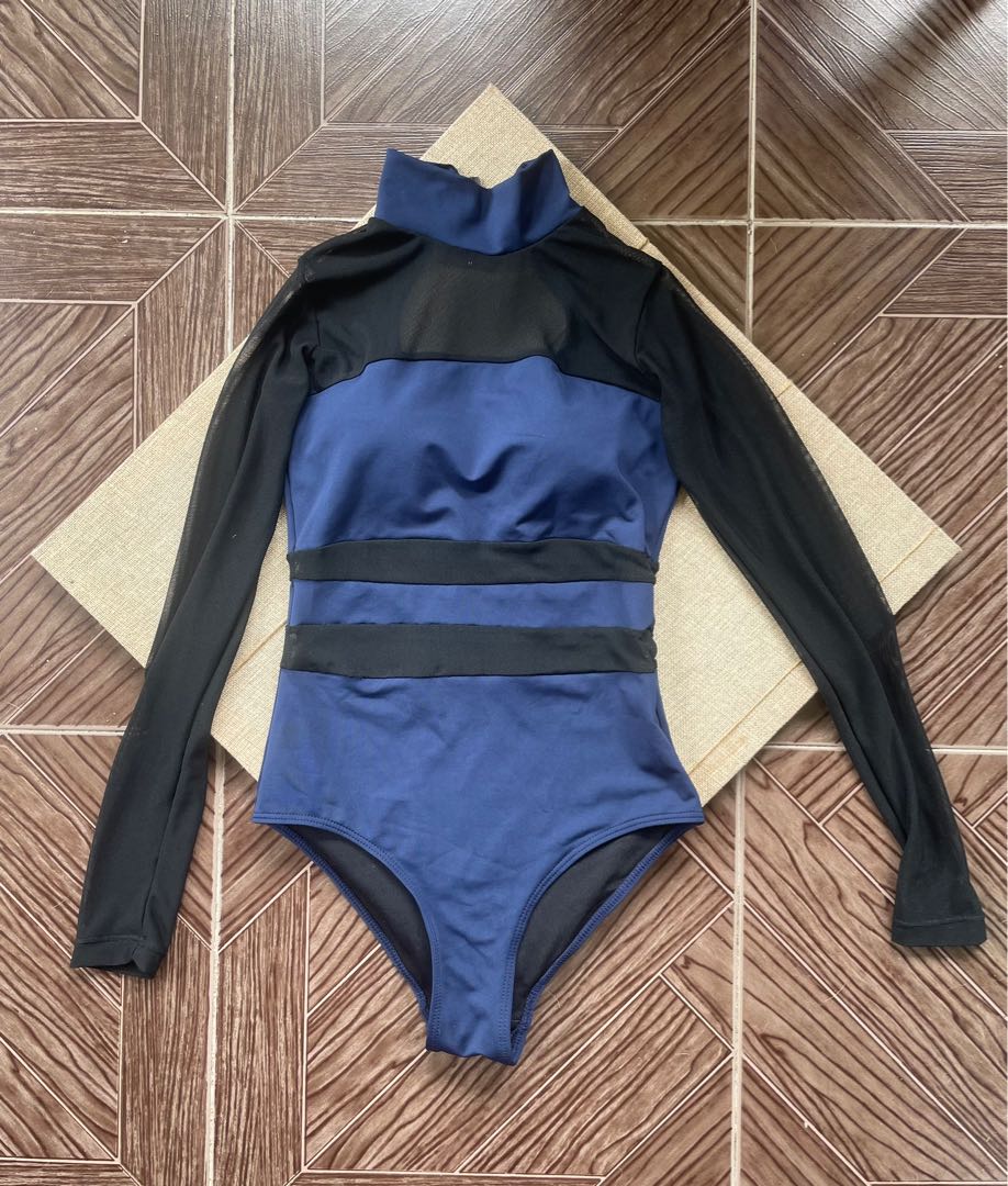 Mesh One Piece Rash Guard, Women's Fashion, Swimwear, Rash guard on ...