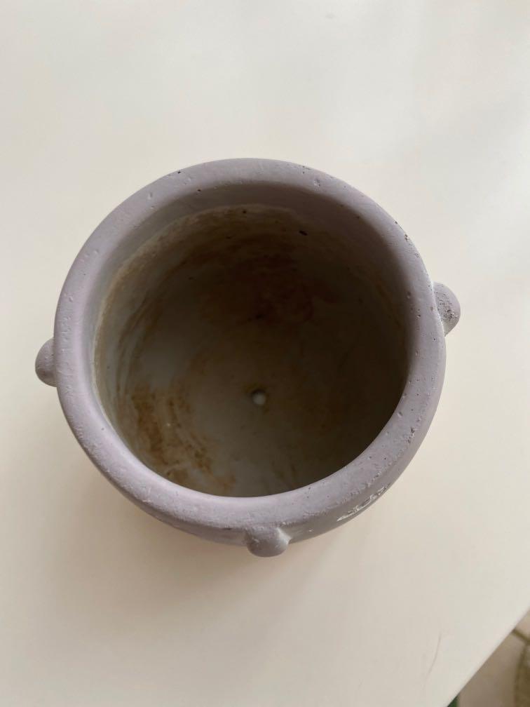 Mini Pot with Face Design, Furniture & Home Living, Gardening, Pots ...