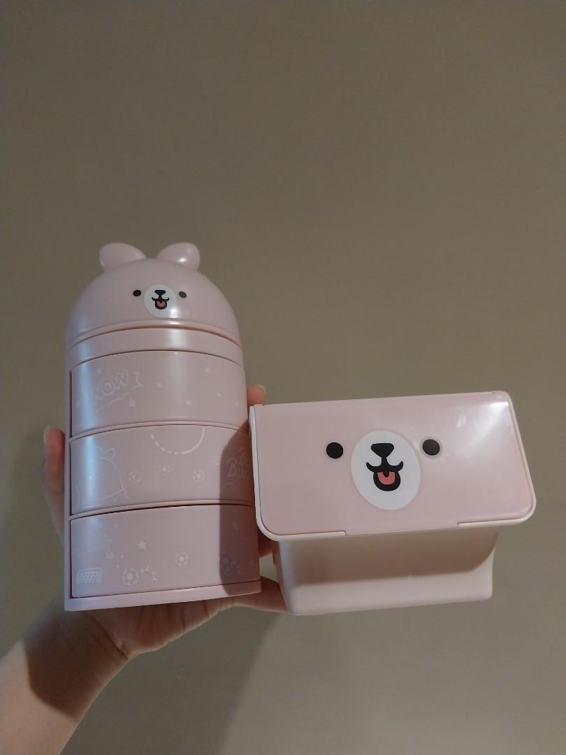 Miniso rabbit storage box and organizer bundle, Furniture & Home Living ...