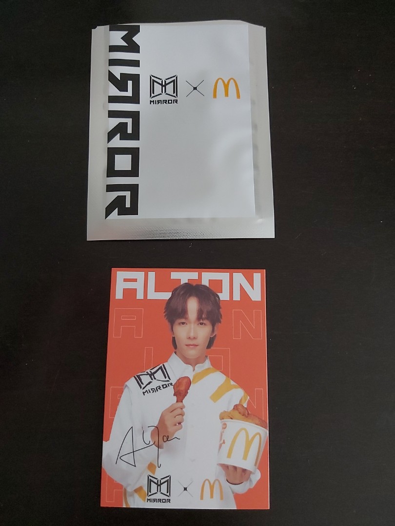 MIRROR ALTON 麥當勞咭, 興趣及遊戲, 收藏品及紀念品, 明星周邊 - Carousell