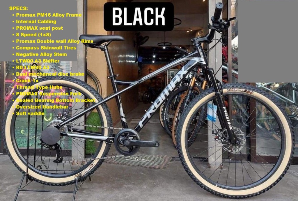 MTB Promax PM16 1x8 26er Alloy Frame. MTB Mechanical Disc Brake ...