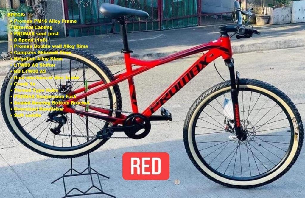 MTB Promax PM16 1x8 26er Alloy Frame. MTB Mechanical Disc Brake ...