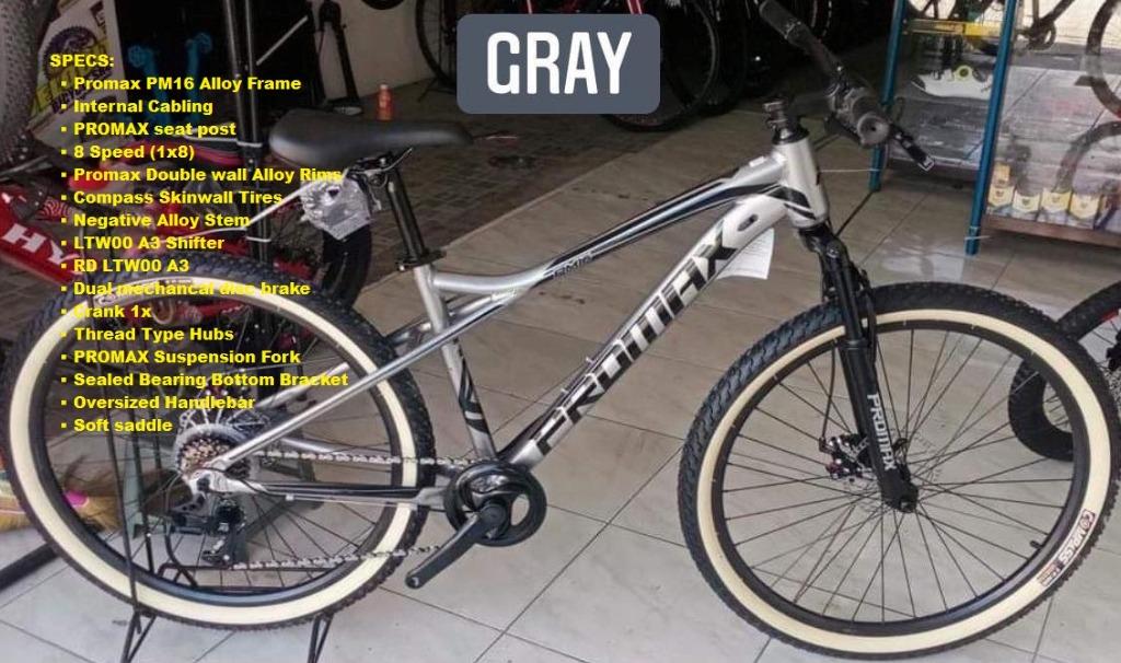 MTB Promax PM16 1x8 26er Alloy Frame. MTB Mechanical Disc Brake ...