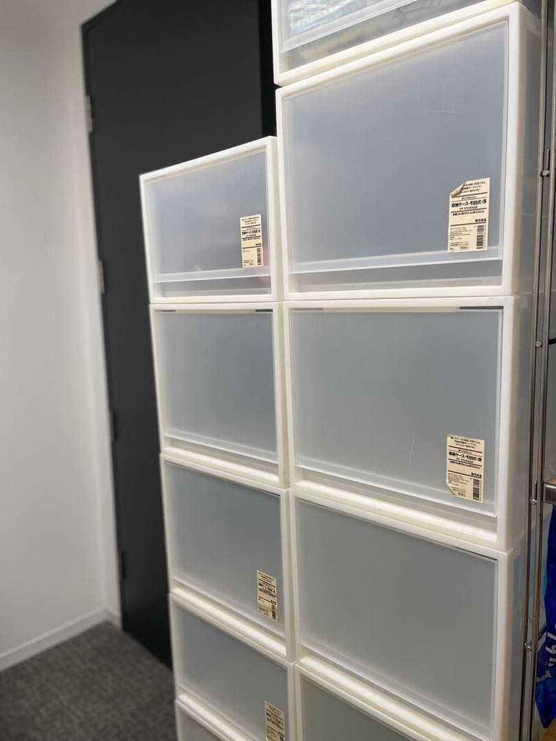 Muji plastic drawers / Muji 塑膠收納櫃桶, 傢俬＆家居, 傢俬, 其他家居傢俬 - Carousell