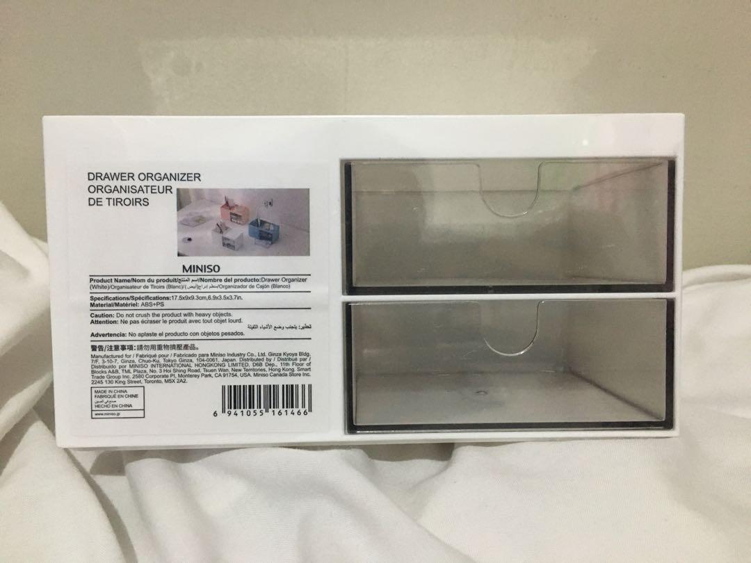 NEW MINISO SMALL DRAWER ORGANIZER, Hobbies & Toys, Stationary & Craft ...