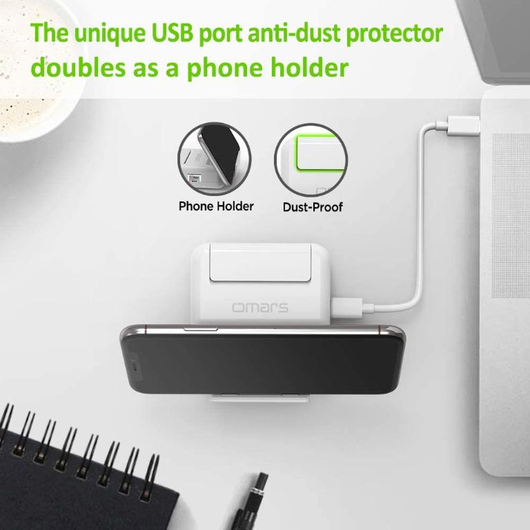 On Hand! Omars USB C Hub 5 in 1 Multi-Function Hub 4K@30Hz HDMI&RJ45 ...