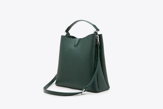 Pazzion Green Leather Shoulder Tote Crossbody Bag Office, Women's ...