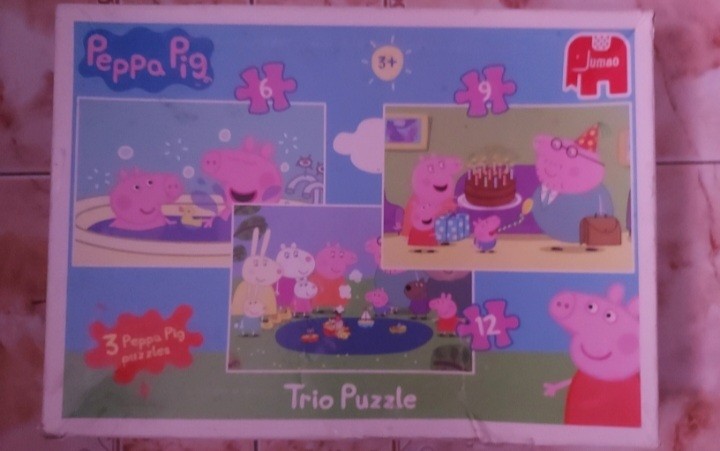 Peppa pig trio puzzle, Hobbies & Toys, Toys & Games on Carousell
