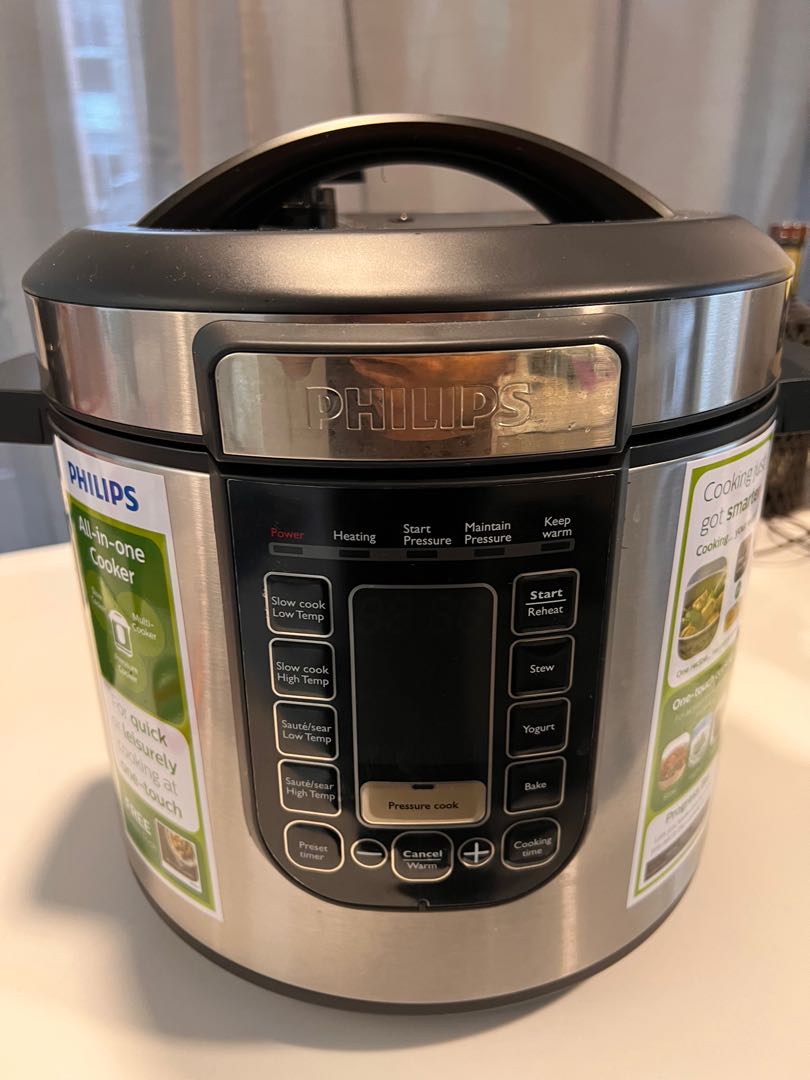Philips HD2137 Viva Collection All-In-One Pressure Cooker 6 Litres ...