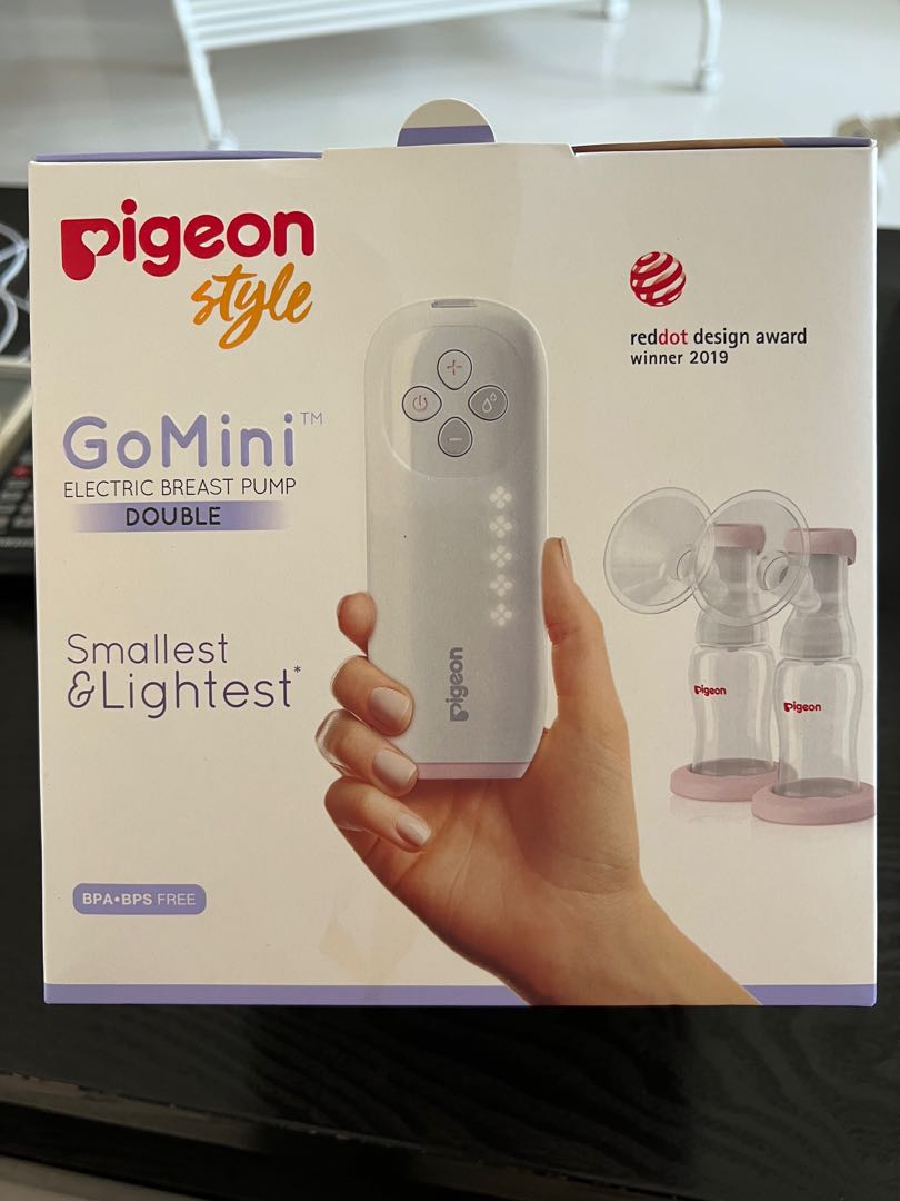 Pigeon GoMini electronic breast pump double, Babies & Kids, Nursing ...