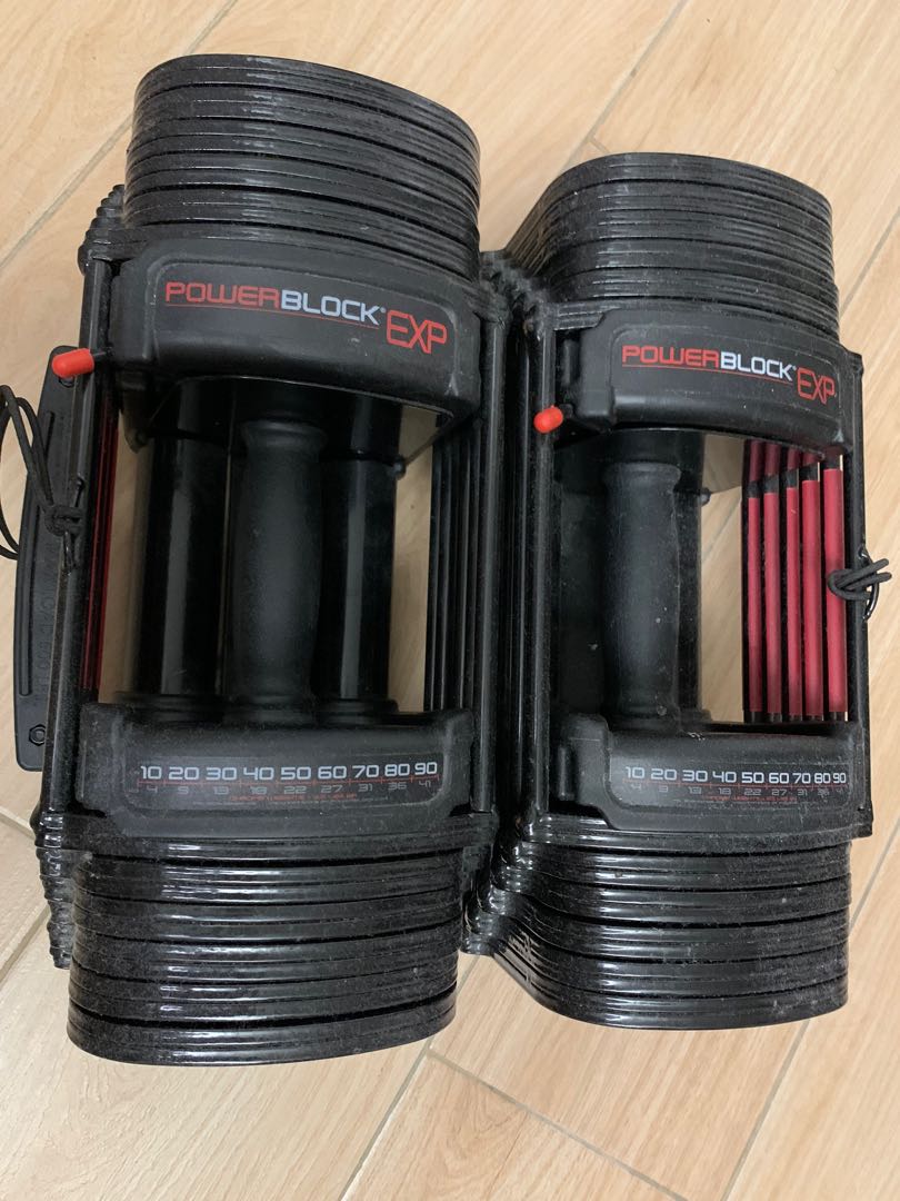 Powerblock EXP 5-70lbs STAGE 1&2 Adjustable Dumbbell, 運動產品, 運動與健身, 運動與 ...
