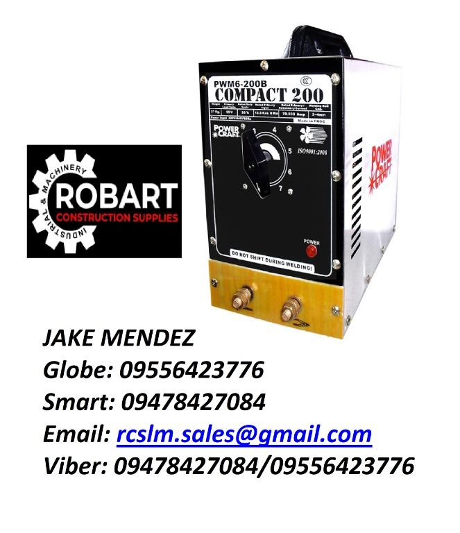 POWERCRAFT PWM6 200B AC TRANSFORMER ARC 200A, Commercial & Industrial ...